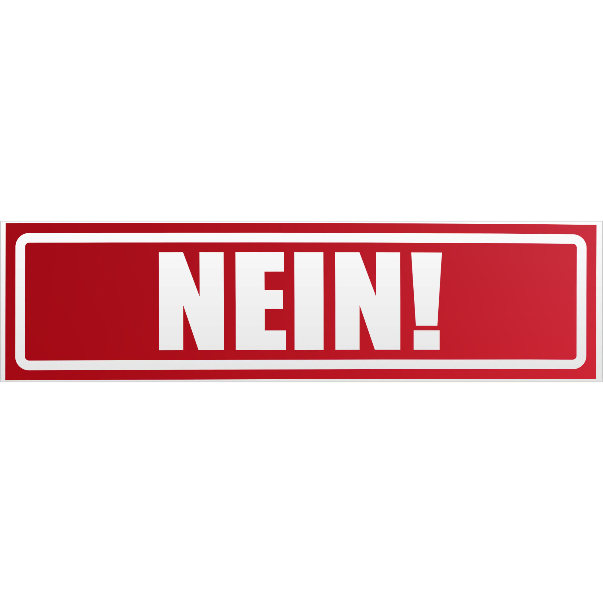 NEIN! Invertiert Magnetschild Schild magnetisch | eBay