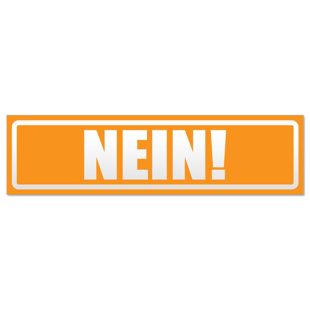 NEIN! Invertiert Magnetschild Schild magnetisch | eBay